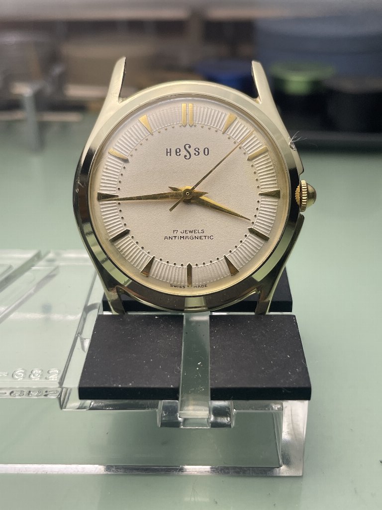 HESSO 17Jewels Antimagnetic (1950～60年前後） : 僕と猫と時計と・・・徒然なるままに・・・