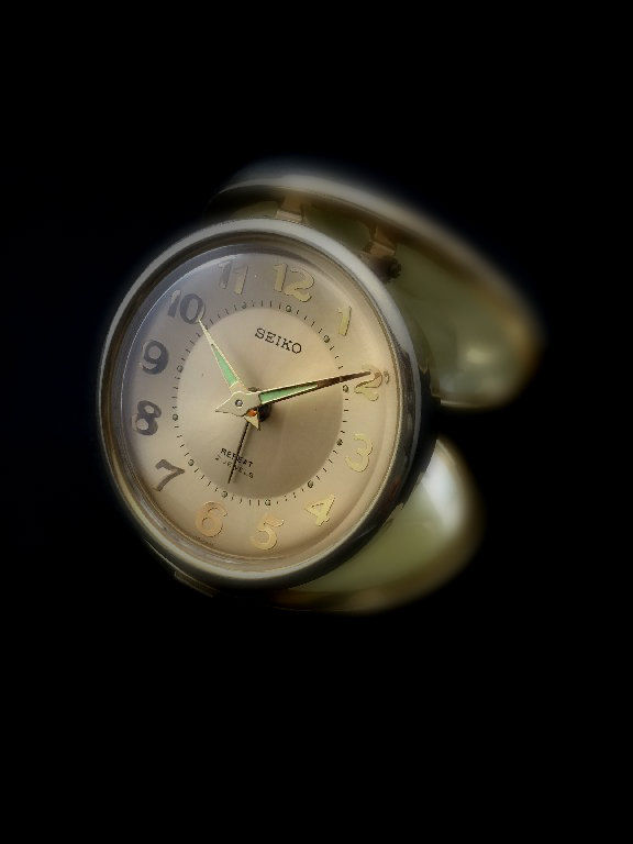 □ SEIKO REPEAT 2JEWELS トラベル時計 (昭和レトロ) : 僕と猫 □ SEIKO REPEAT 2JEWELS トラベル時計 (昭和レトロ) : 僕と猫