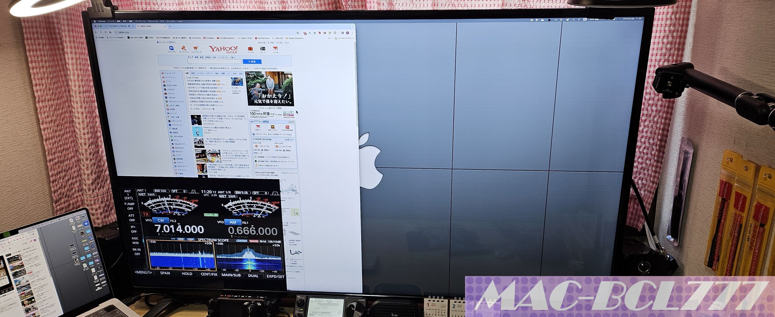 IC-7610の操作画面をディスプレイに出してみました！ : MacとBCLと無線の時間