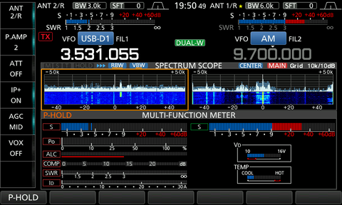 IC-7610のデュアルワッチ機能 : MacとBCLと無線の時間