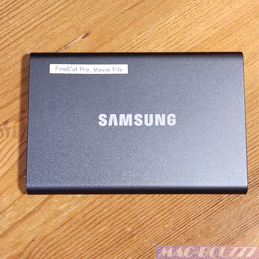 動画ファイルバックアップ用のSSDを使えるようにしました！ : MacとBCLと無線の時間