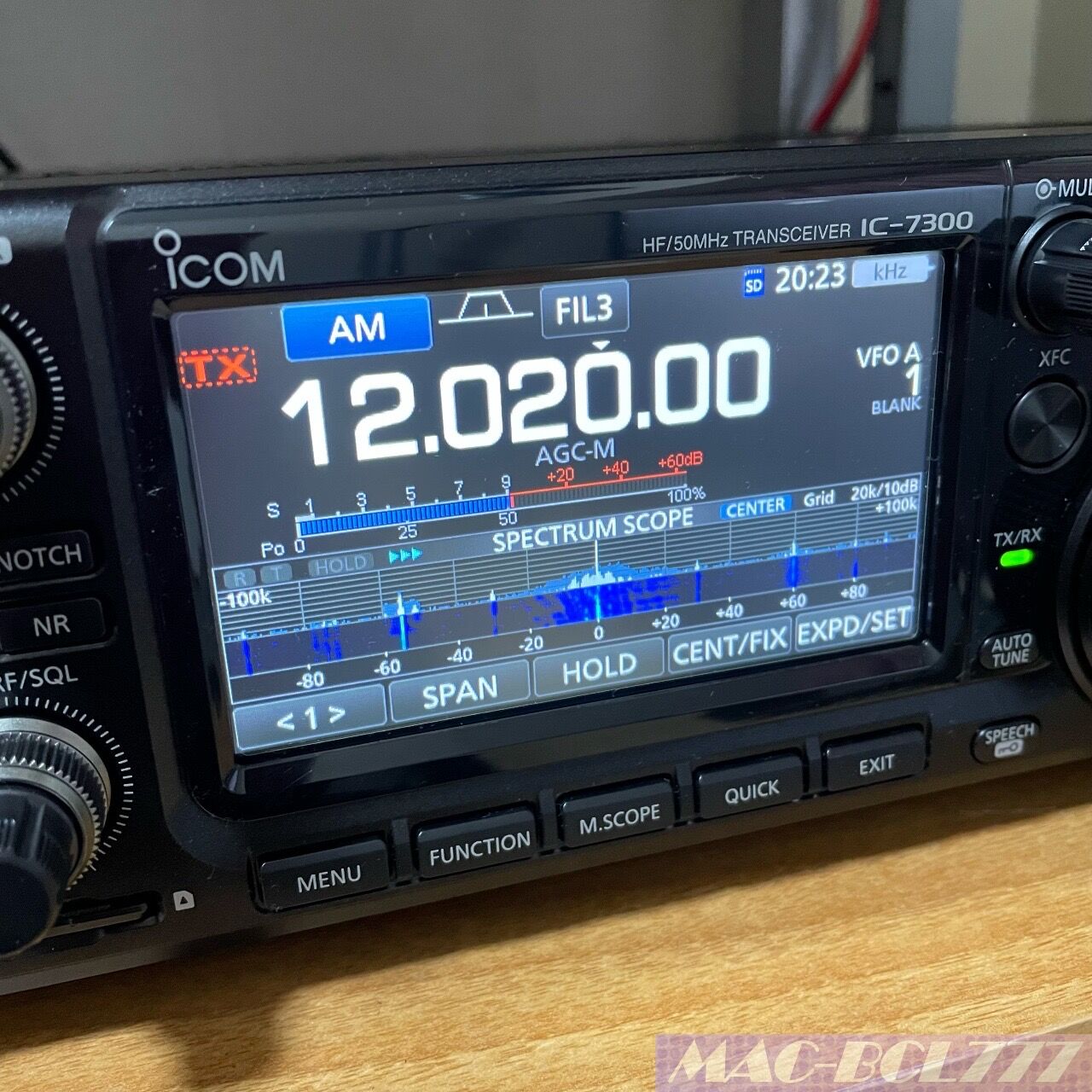 IC-7300を受信機として使ってみた！ : MacとBCLと無線の時間