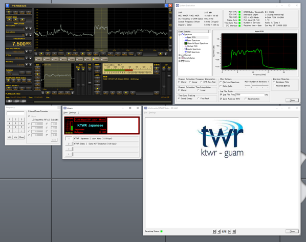KTWR DRM日本語放送 : MacとBCLと無線の時間