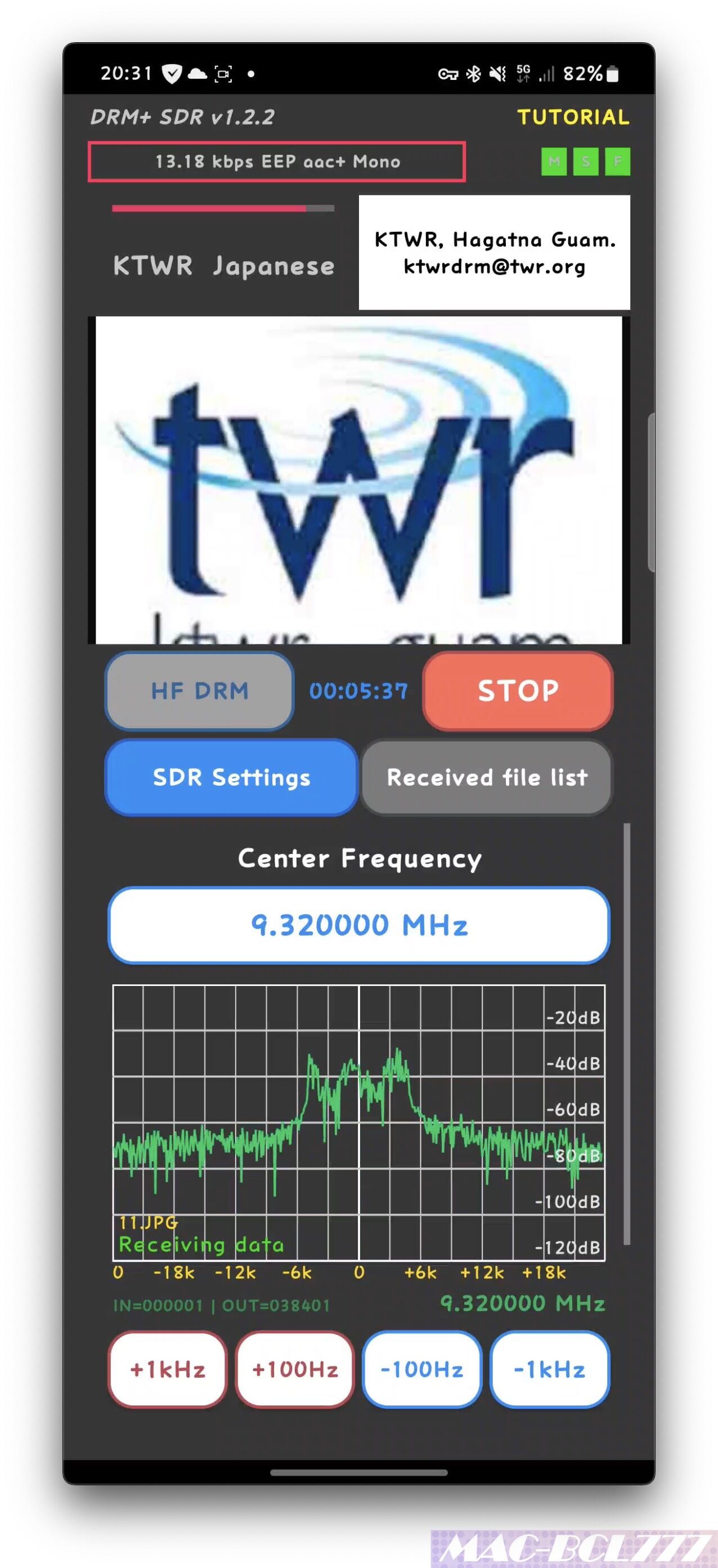 受信ログ：2024/04/06（土）夜 : MacとBCLと無線の時間