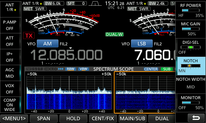 IC-7610でBCL : MacとBCLと無線の時間