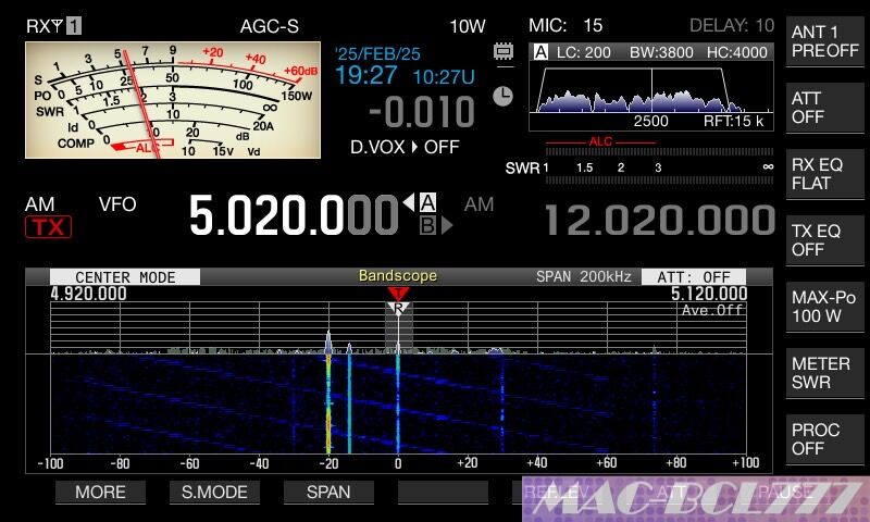 受信ログ 2025/02/24-25 : MacとBCLと無線の時間