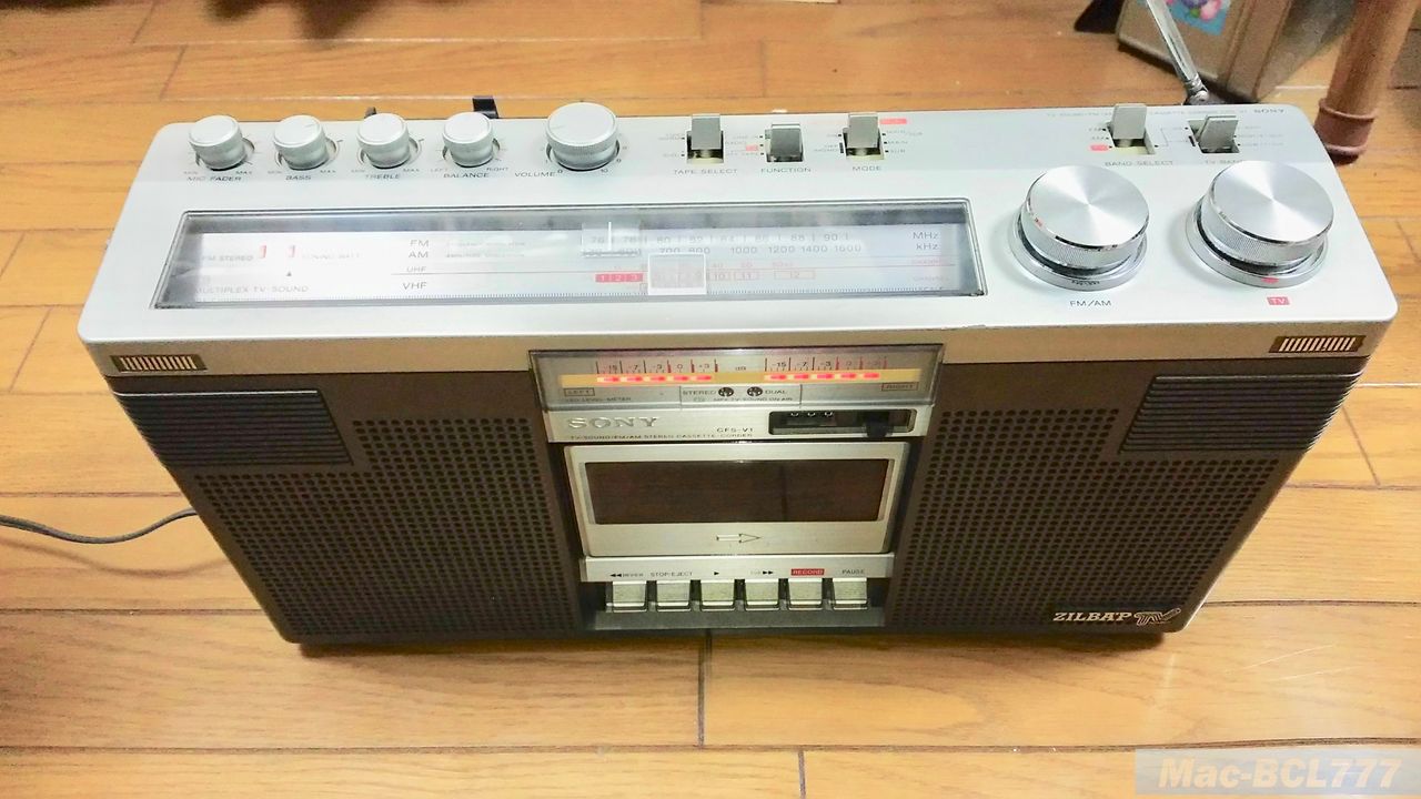 レトロラジカセ SONY CFS-V1 : MacとBCLと無線の時間