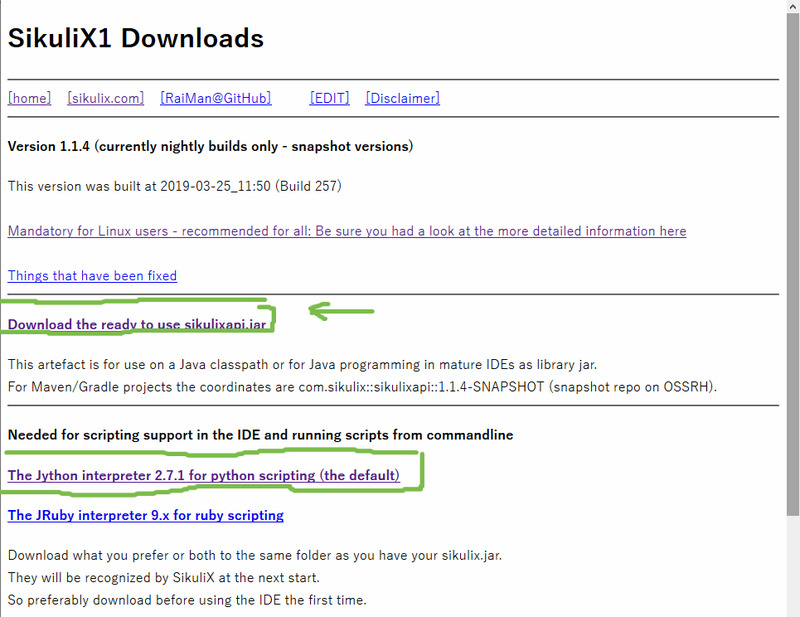 SikuliXをダウンロードしてインストールしてみる : かずまびーのぶろぐ