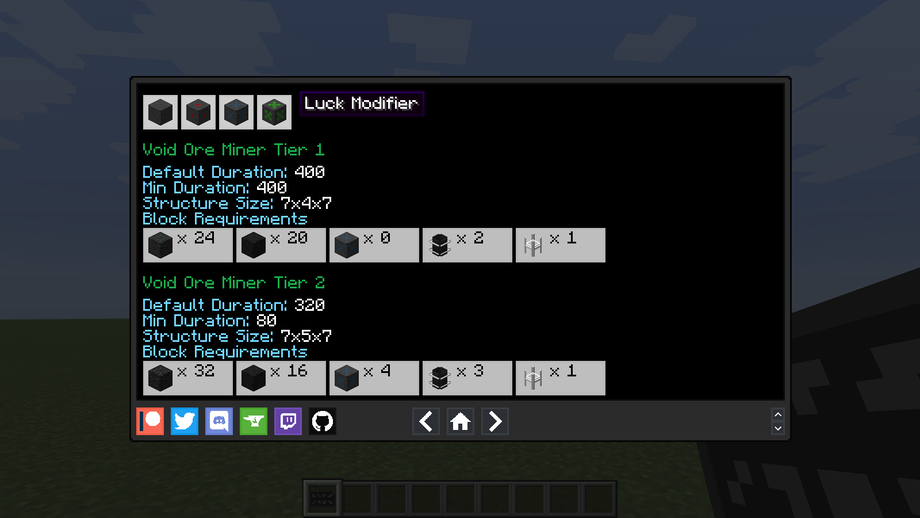 Environmental Tech 1.12.2 解説的な備忘録【Void Ore Miner Tier 2】 : ゲームのまほら場