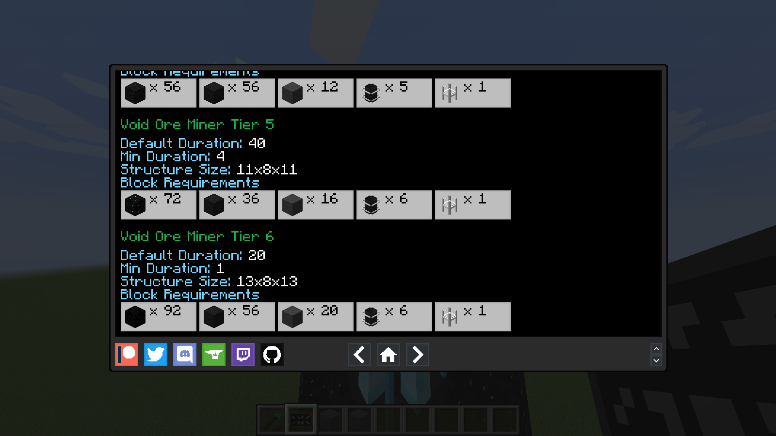 Environmental Tech 1.12.2 解説的な備忘録【Void Ore Miner Tier 6】 : ゲームのまほら場