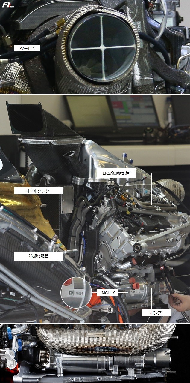 McLaren MP4/4, Honda RA168E 1,496cc V6 twin turbo 2.5bar 424Nm(43kgfm ...