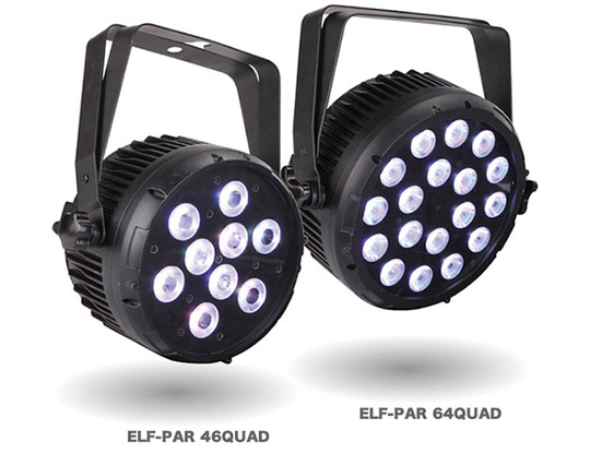 舞台照明・音響機材のプロショップ【maskdb.com】ブログ : シンプル&コンパクト 4in1 LEDパーライト e-lite(イーライト)『ELF-PAR46/64 QUAD』新発売!!