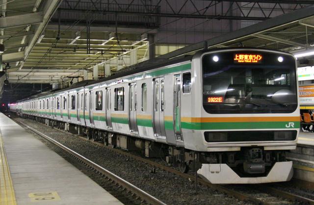 E231系近郊タイプ、グンタマトチギとシゾーカをつなぐロングランナー！ : 「まつもとあずさ」が3番線にまいります！
