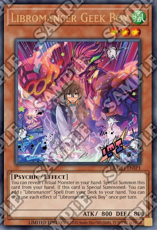 スターライト速報 -遊戯王OCG情報まとめ- : 【遊戯王TCGフラゲ】海外のBACHに『Libromancer Geek Boy』が新規収録決定！