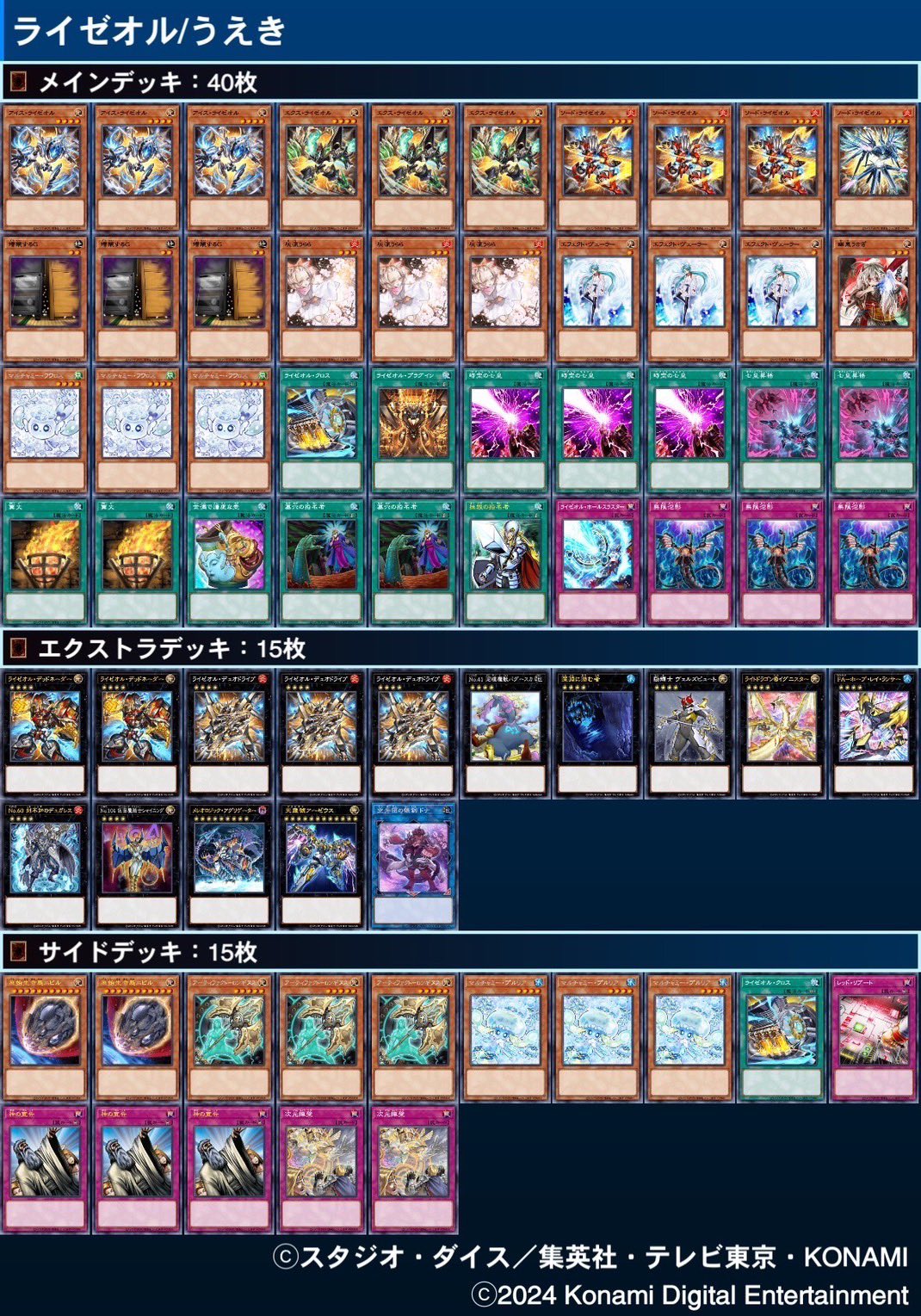 スターライト速報 -遊戯王OCG情報まとめ- : 【遊戯王大会結果】第7回丸の内遊戯CS ～2409～ チーム戦 優勝は【ライゼオル】【ライゼ ...