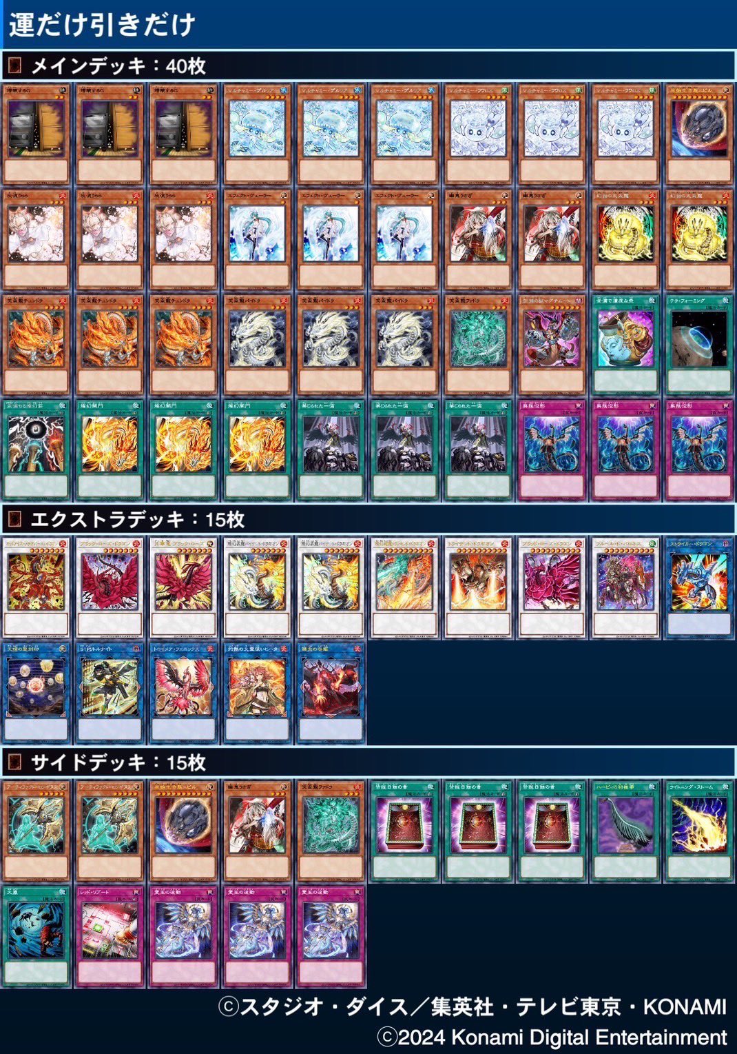 スターライト速報 -遊戯王OCG情報まとめ- : 【遊戯王大会結果】第7回丸の内遊戯CS ～2409～ チーム戦 優勝は【ライゼオル】【ライゼ ...