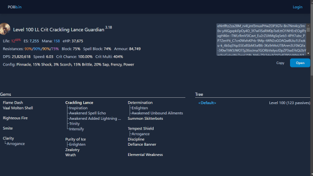 ブラウザから直接PoBを起動し簡単インポート : ぽえ ぷれい