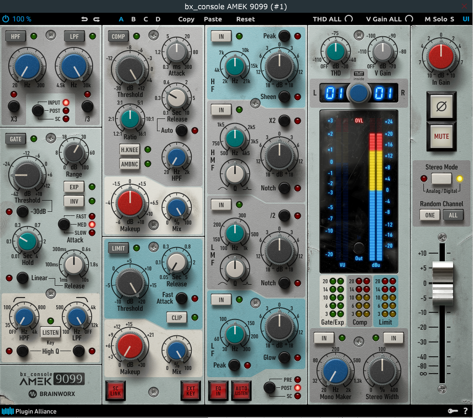 【検証】Brainworx bx_console徹底比較 前編 ~PluginDoctor~（AMEK 9099、N、SSL 4000E ...