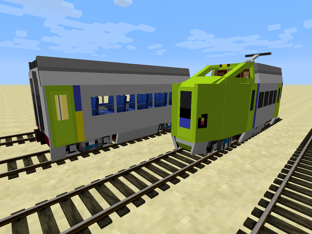 Traincraft用車両テクスチャの配布（日本風車両） : マイクラで鉄道