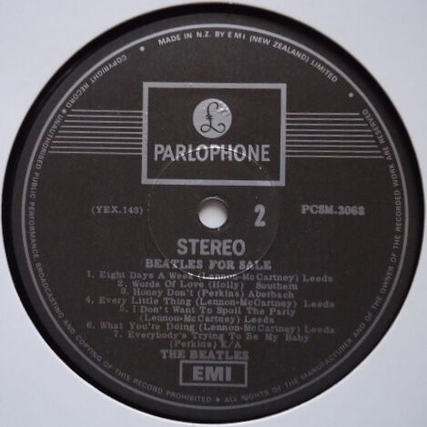 マーメイド号の紙ジャケだけじゃ生きてゆけない! : 本日の中古盤 THE BEATLES ニュージーランド盤などなど