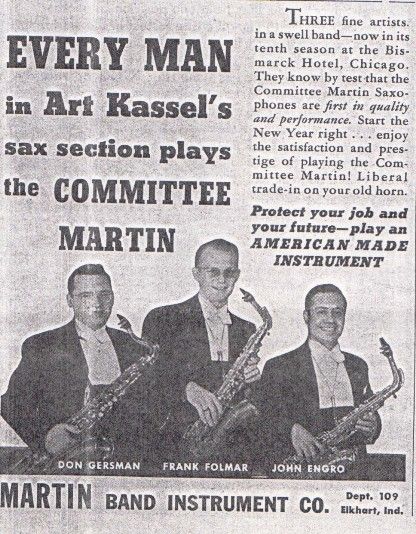 ミケ鹿馬ブログ:スィング時代の楽器広告：更に発見の1