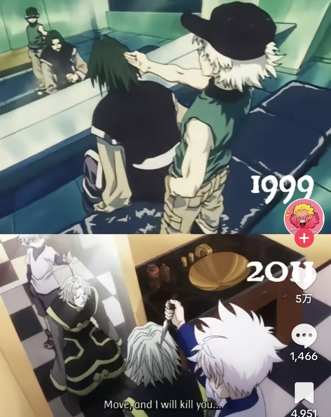 【画像】アニメ版HUNTER×HUNTER、旧と新どっちの方が好き？w - Juuuke