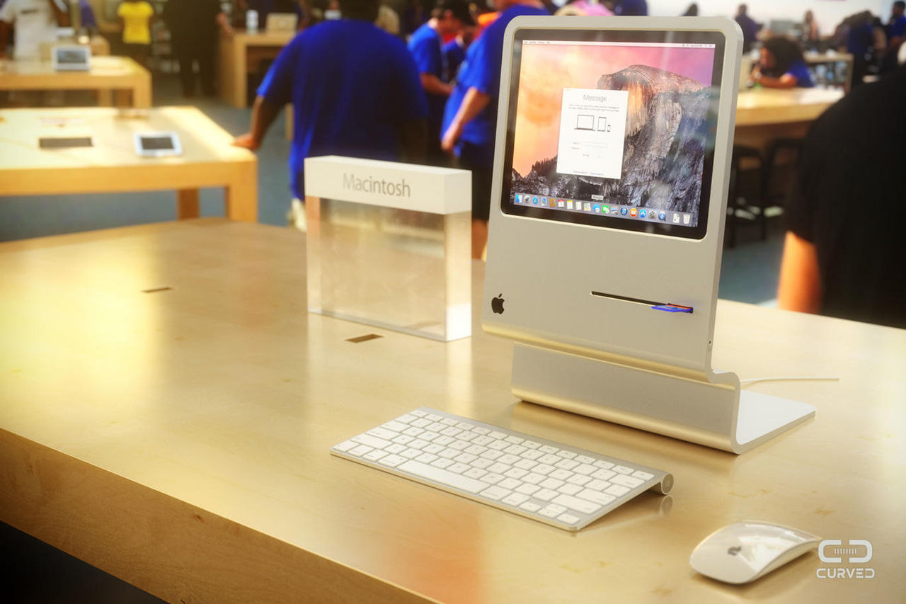 初代Macintosh風のiMac? : 教授のひとりごと 初代Macintosh風のiMac? : 教授のひとりごと