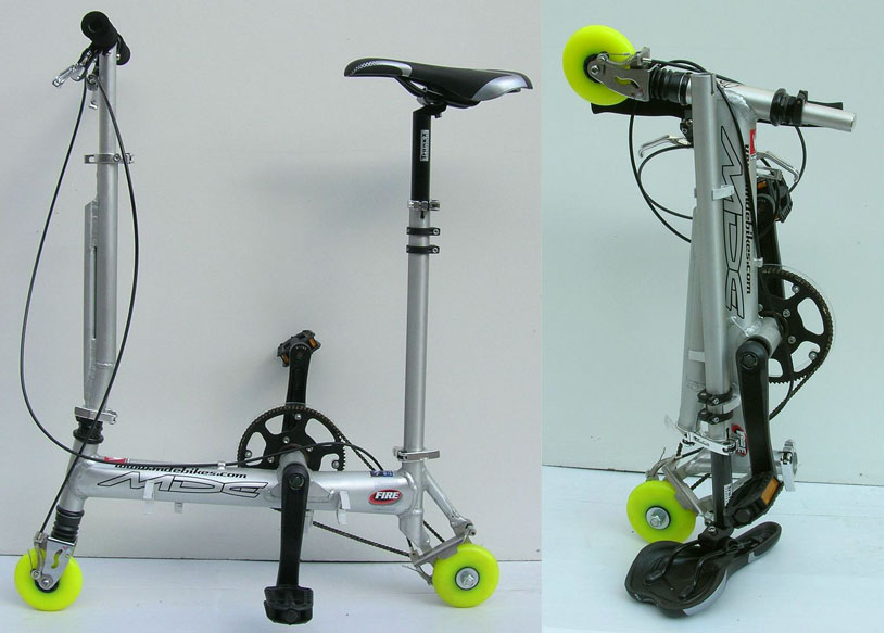 小径車、折り畳み自転車、リカンベント試乗記:mini125 (MDE) お手軽感いっぱい！キックスケーター自転車 - livedoor ...