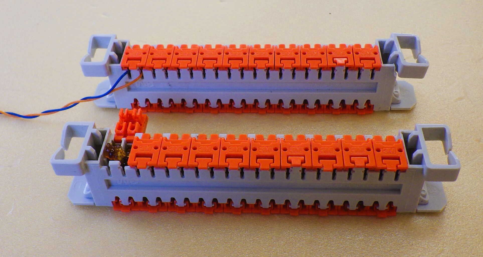 工具不要 簡単 10対中継端子台 GL1320 : 電話LAN工事材料の話