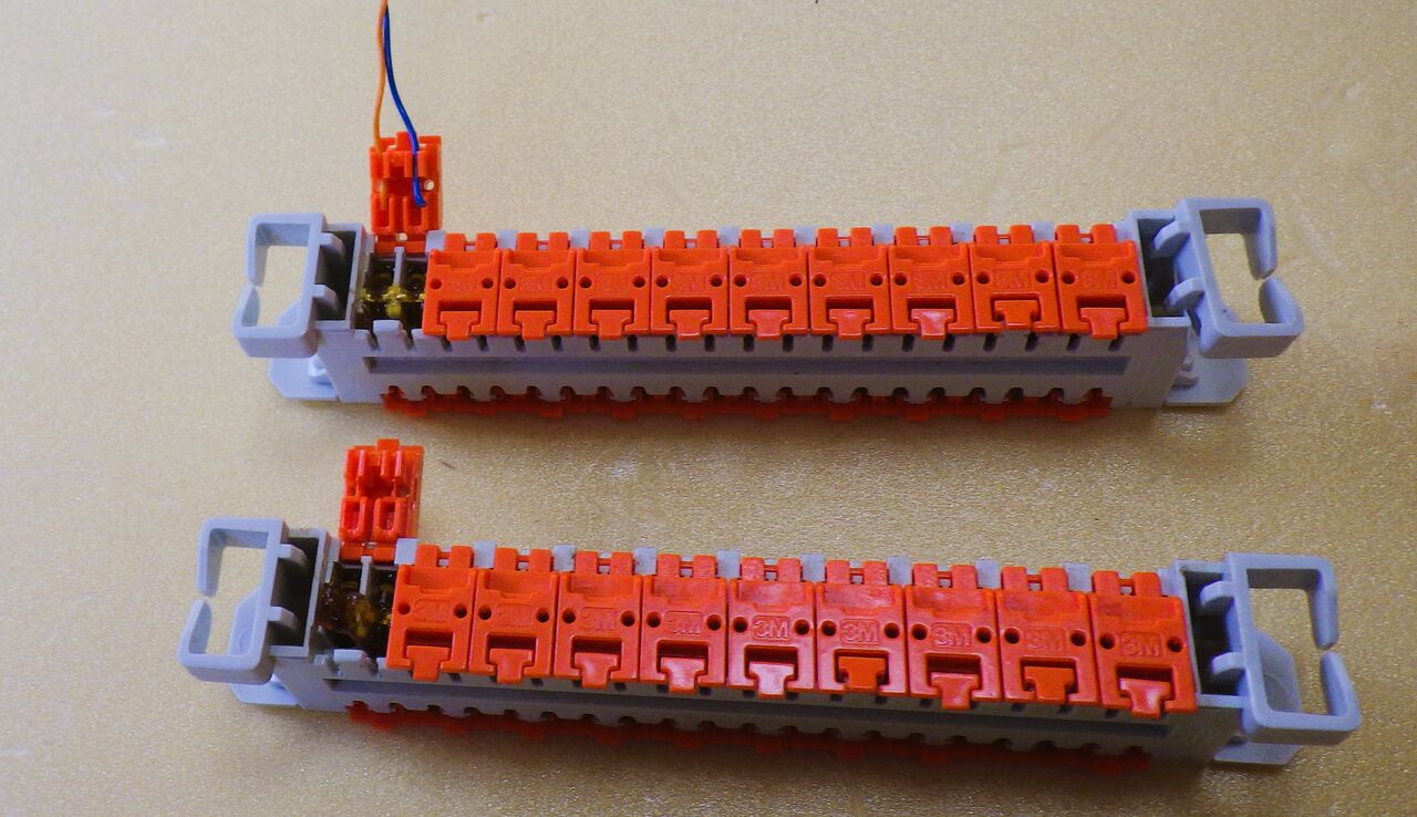 工具不要 簡単 10対中継端子台 GL1320 : 電話LAN工事材料の話