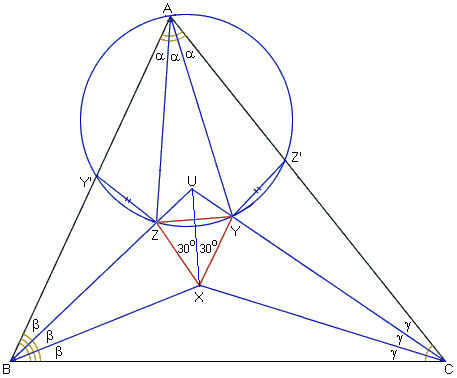 Morley's Theorem, M. T. Naraniengar's proof : 始源流原始占い