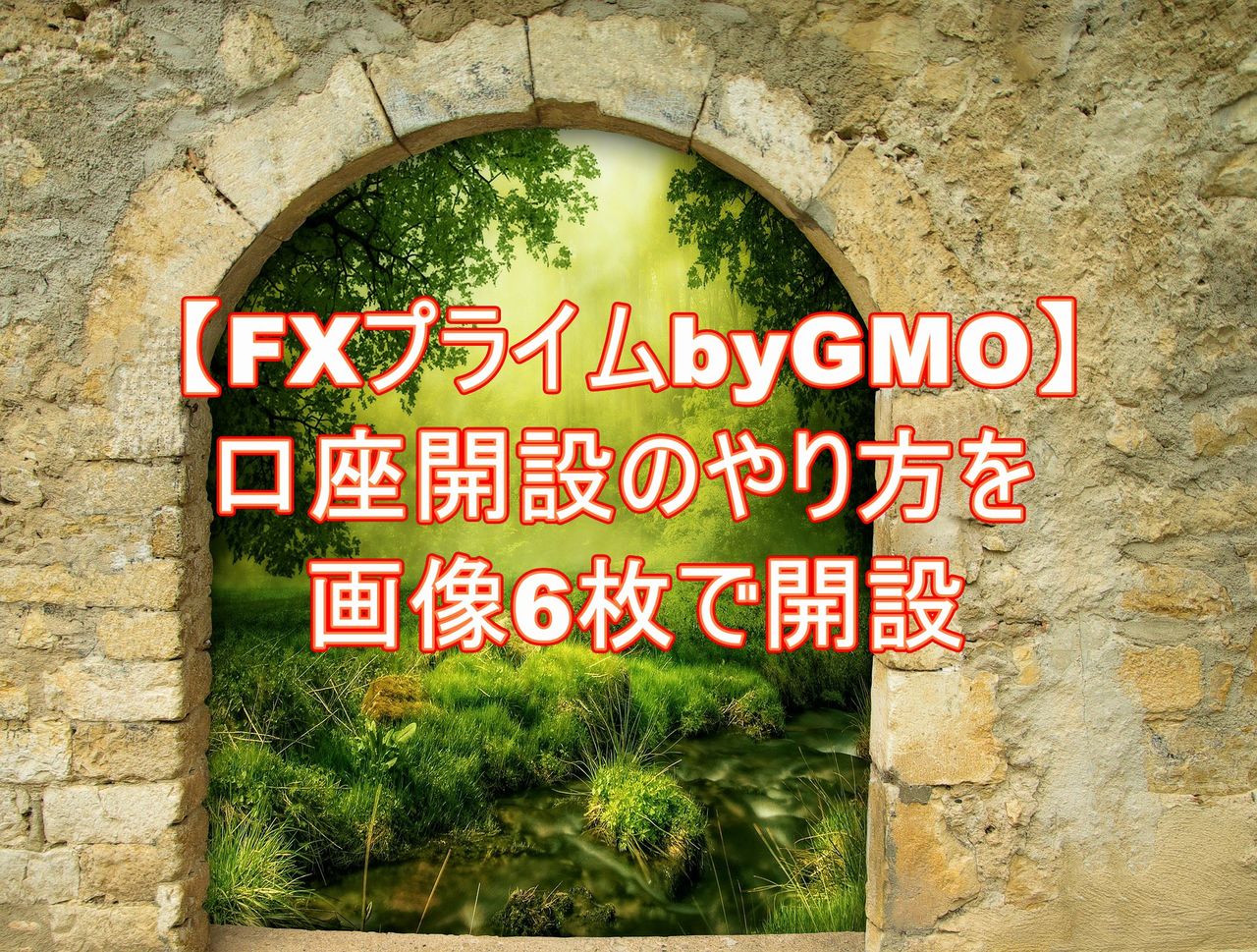 【FXプライムbyGMO】口座開設のやり方を画像6枚で解説 : 不労所得でセミリタイアを目指す30代のブログ