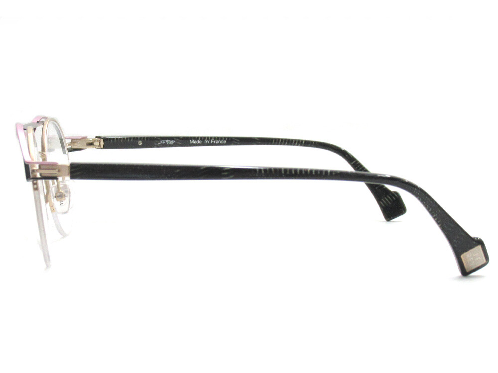 メイドが接客するメガネ屋 キャンディフルーツ オプティカル : 【J.F.Rey/JF2858】3色のメタルの層が美しい！丸型のハーフリムメガネ