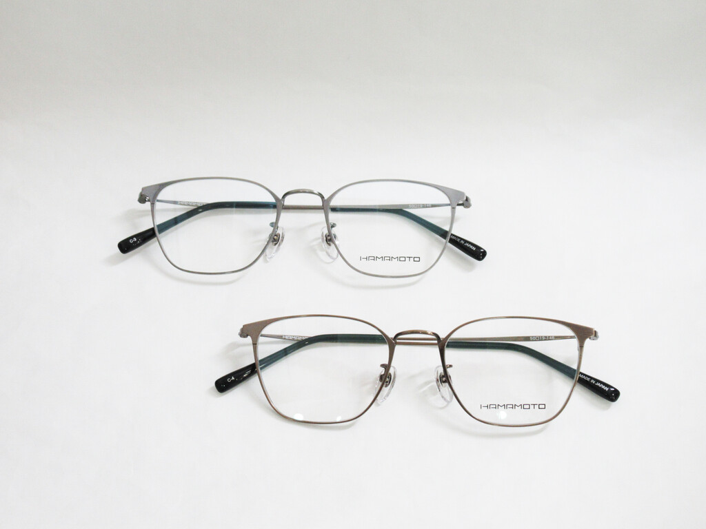 メイドが接客するメガネ屋 キャンディフルーツ オプティカル : HAMAMOTO (ハマモト) / HT-354 / スタイリッシュな細身ウェリントンメタルフレーム