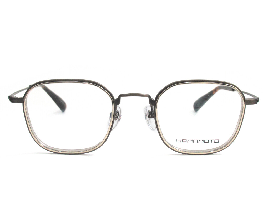 メイドが接客するメガネ屋 キャンディフルーツ オプティカル : 【HAMAMOTO】新入荷ゴールド×アンティークブラウンがお洒落なウェリントン【HT-358】