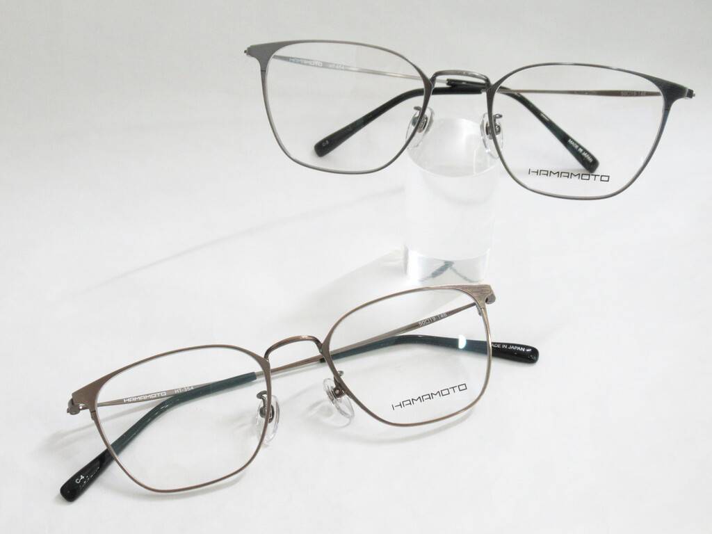 メイドが接客するメガネ屋 キャンディフルーツ オプティカル : HAMAMOTO (ハマモト) / HT-354 / スタイリッシュな細身ウェリントンメタルフレーム