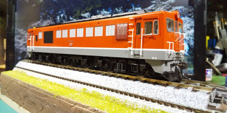 クローゼットの中の鉄道模型 : TOMIX HO DF50 後期型 朱色 入線工事