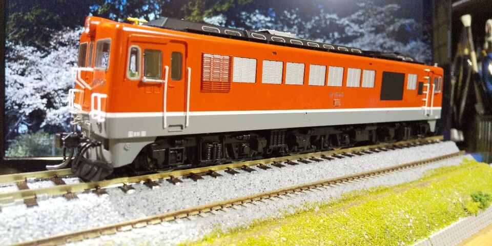 クローゼットの中の鉄道模型 : TOMIX HO DF50 後期型 朱色 入線工事