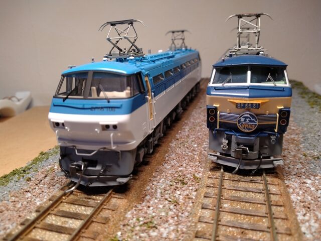 クローゼットの中の鉄道模型 : TOMIX HO EF66 100 前期型 入線工事