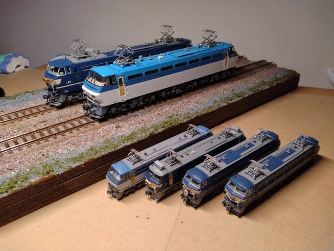 クローゼットの中の鉄道模型 : TOMIX HO EF66 100 前期型 入線工事