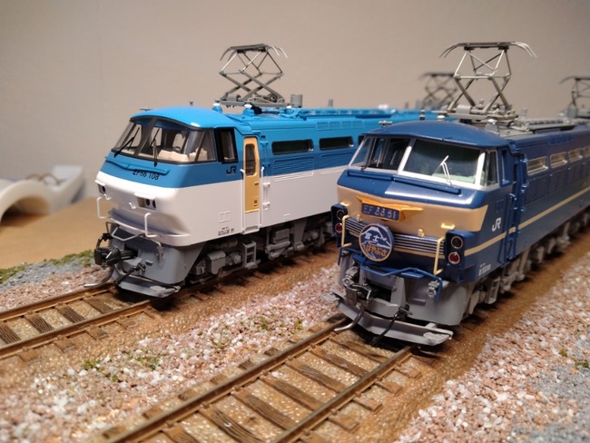 クローゼットの中の鉄道模型 : TOMIX HO EF66 100 前期型 入線工事