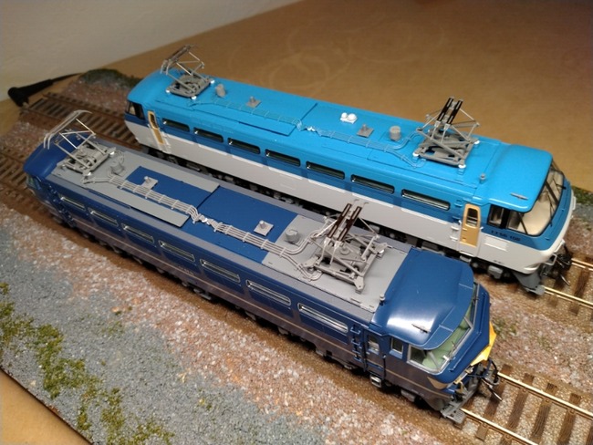 クローゼットの中の鉄道模型 : TOMIX HO EF66 100 前期型 入線工事