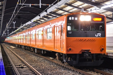 3/30 62M 201系LB14編成 周回列車 : 緑色の郊外電車(2019～)