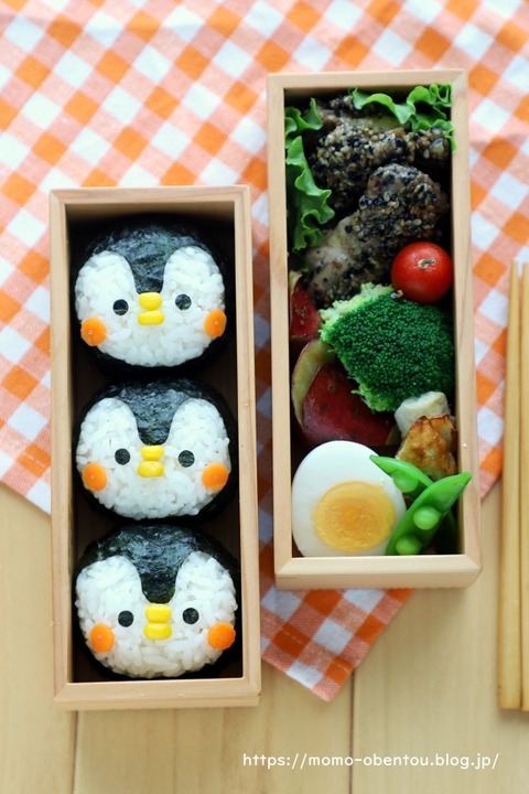 簡単ペンギンのお弁当＊キャラ弁【高速動画あり】 : momo's obentou＊キャラ弁 Powered by ライブドアブログ