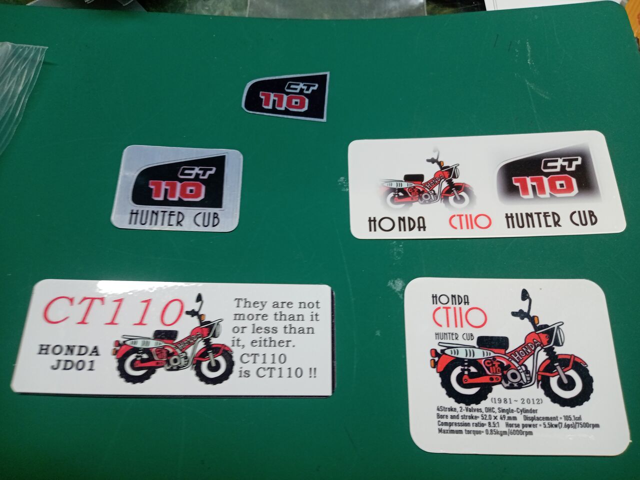 ももんがの飛膜 : 8日（日）のCT110ミーティング