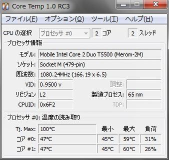 ThinkPad T60のCPU換装 : 千一夜すもつくれん話