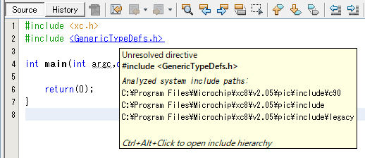can't open include file "GenericTypeDefs.h" : MPLAB X IDE, XC16,XC8 ...