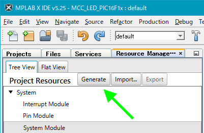 MCCを使ってPIC16F1xでLEDを点滅させる delay関数 : MPLAB X IDE, XC16,XC8 コンパイラの使い方