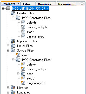 MCCを使ってPIC16F1xでLEDを点滅させる delay関数 : MPLAB X IDE, XC16,XC8 コンパイラの使い方
