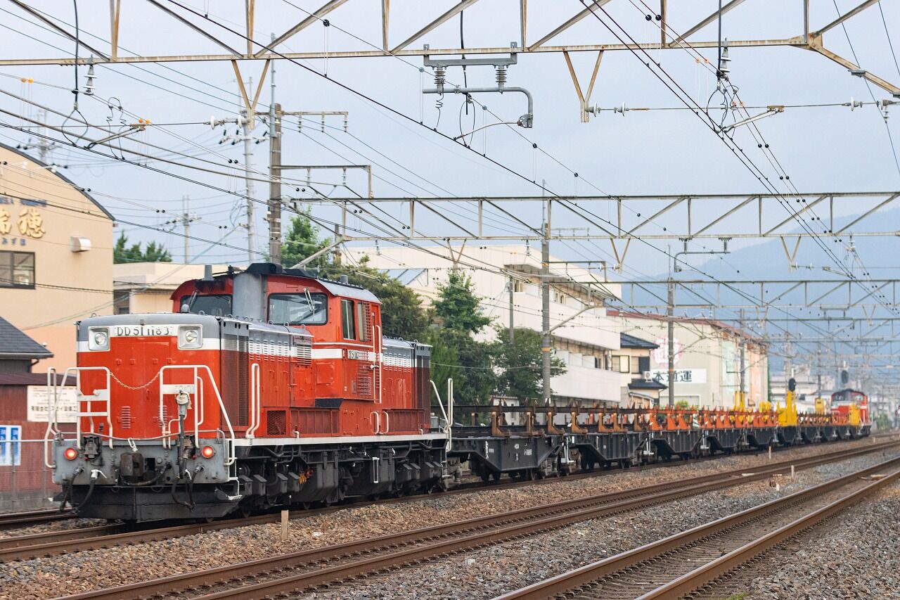 DD51PP牽引 貴生川工臨返空回送を撮影 : R-STATIONぶろぐ